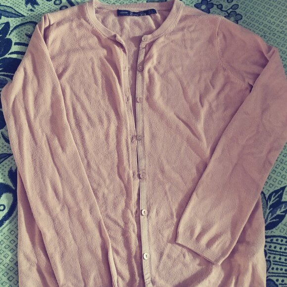 Zara | Sweaters | Zara Knit Light Browntan Cardigan | Poshmark